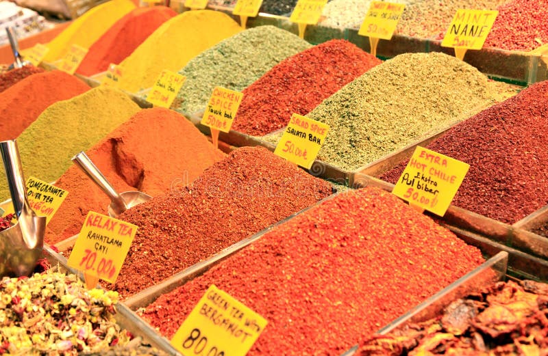 Spice Market stock image. Image of cuisine, chilli, condiment - 32564449