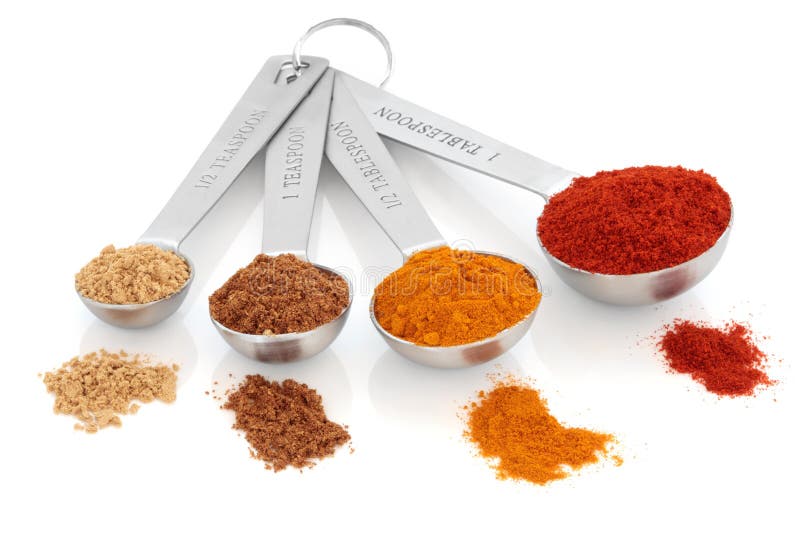 Spice Measurement stock photo. Image of seasoning, steel - 18276374