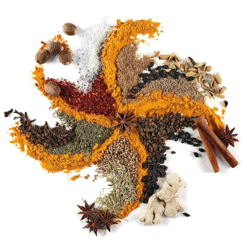Spice mix stock image. Image of brown, star, nutmeg, anise - 10820647