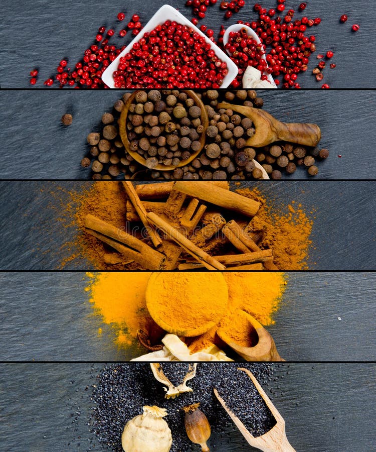Spice Mix Stripes stock image. Image of exotic, fresh - 85227631