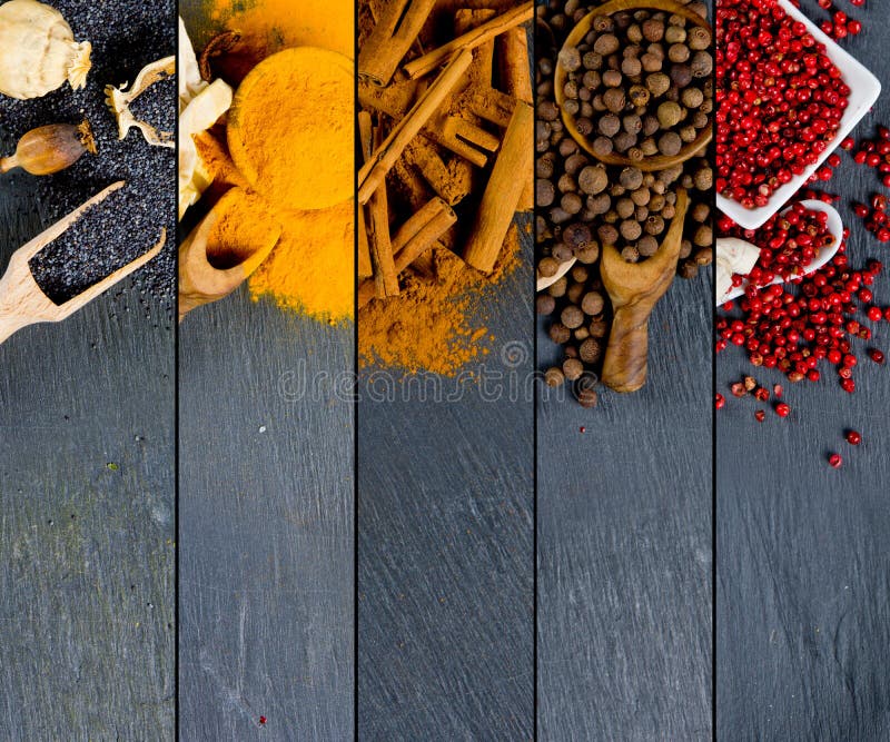 Spice Mix Stripes stock image. Image of cinnamon, oriental - 87169599