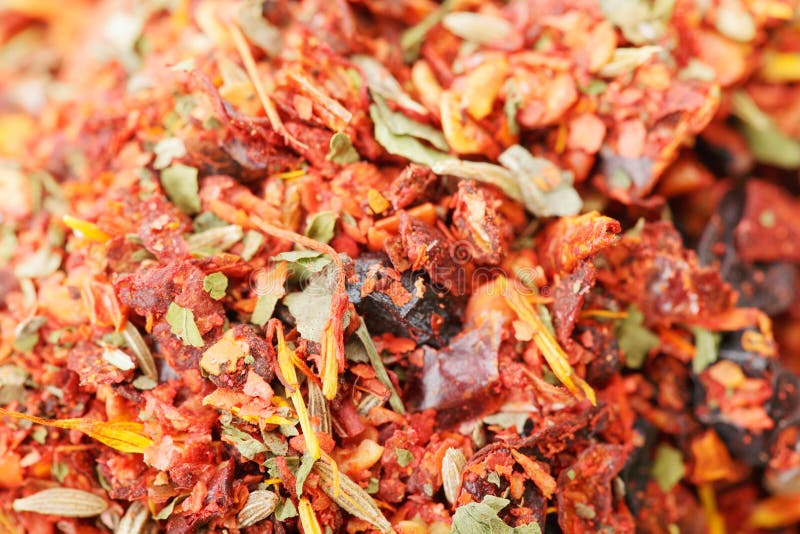 Spice Mixture for Rice Courses Background Stock Image - Image of ...