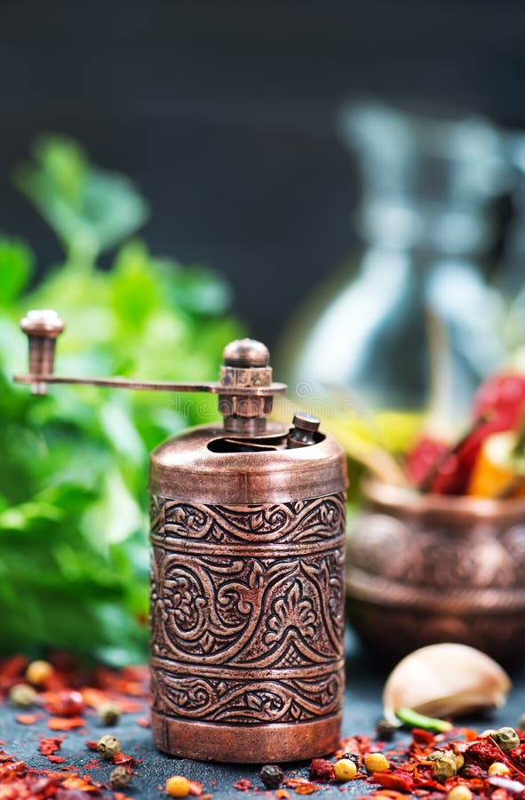 Spice and oil stock photo. Image of herbs, brown, copy - 89686762