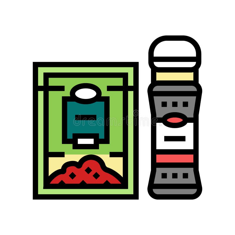 Spice Pepper Color Icon Vector Illustration Stock Vector - Illustration ...