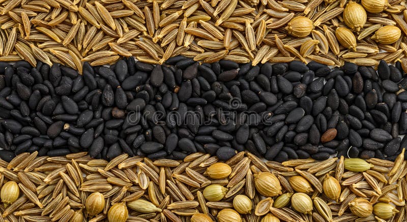 Spice and Seed Blend stock illustration. Illustration of pattern ...