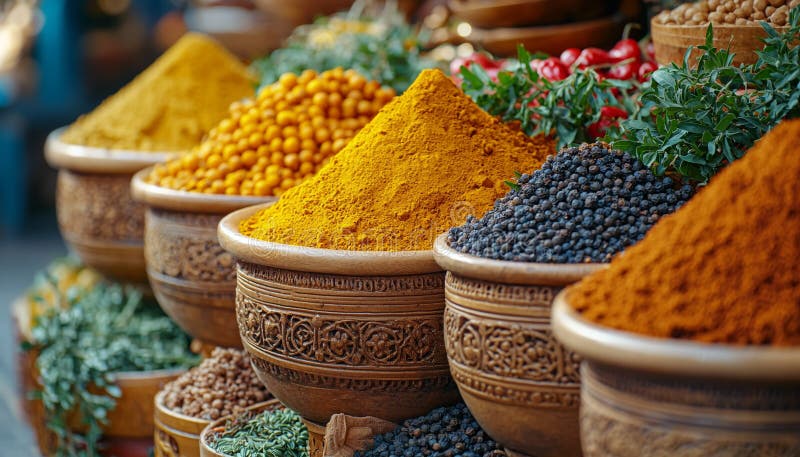 Spice Store Selling Fresh Curry Powder and Saffron Generated by AI ...