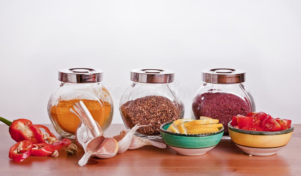 Spice on the table stock image. Image of tomato, cookery - 15744733
