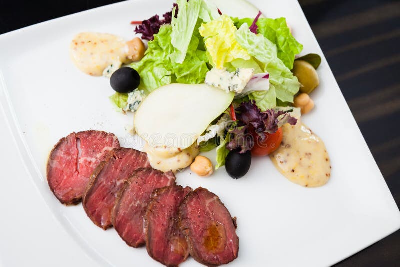 Spiced beef fillet stock photo. Image of plate, gratin - 103078046