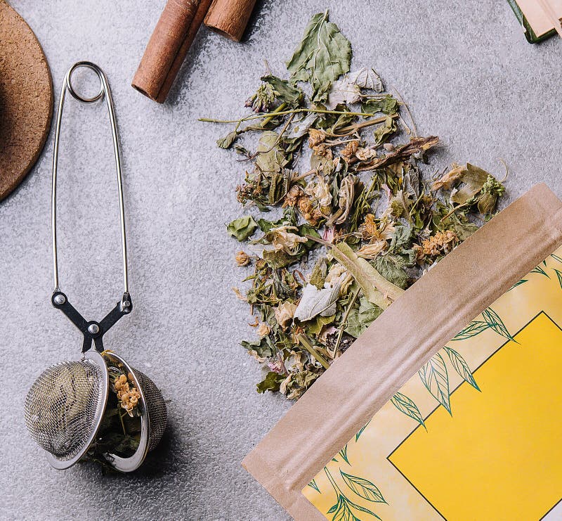 Spiced Cinnamon Tea in Elegant Packaging Stock Image - Image of ...