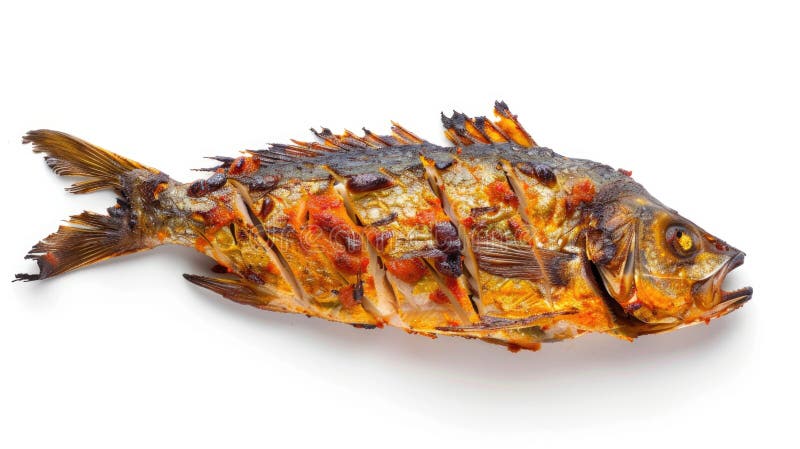 Spiced Fish stock image. Image of meal, diet, spices - 371796353