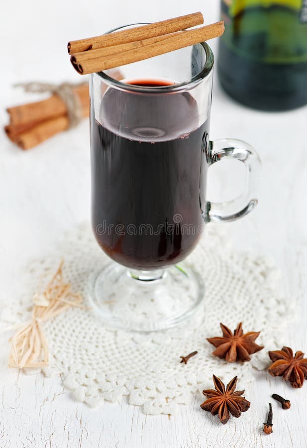 Spiced hot wine stock photo. Image of aromatic, green - 27056096