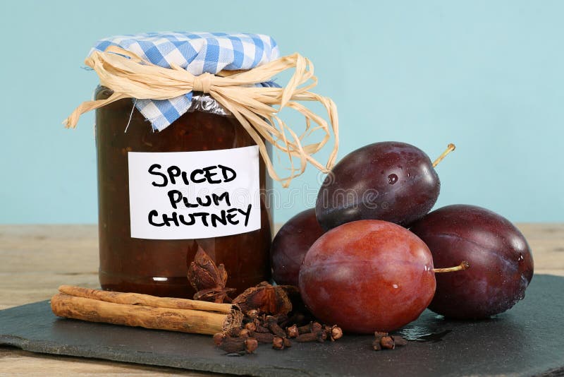 Spiced plum chutney stock image. Image of healthy, fruity - 44533171