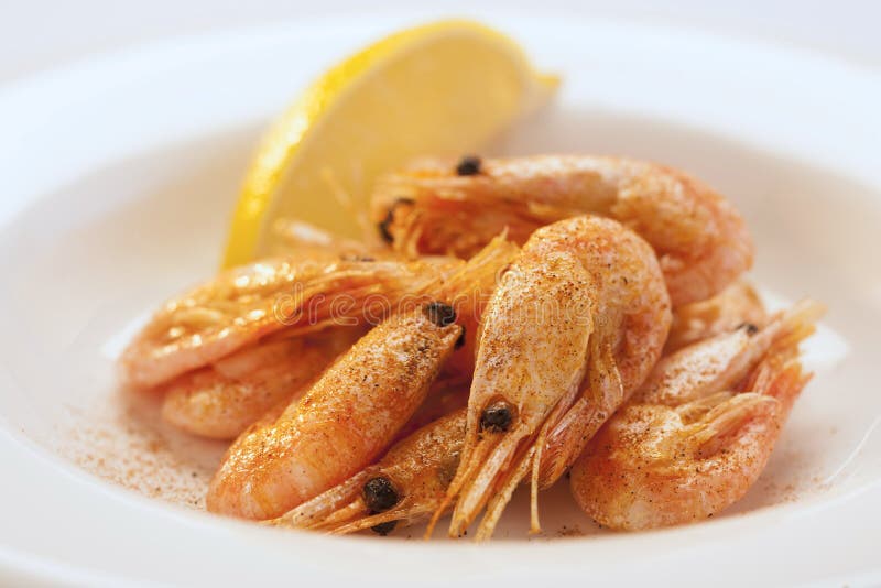 Spiced Salt-Baked Shrimp stock image. Image of seafood - 95124717