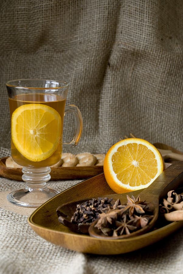 Spiced tea stock image. Image of drinking, oranges, spices - 14737019