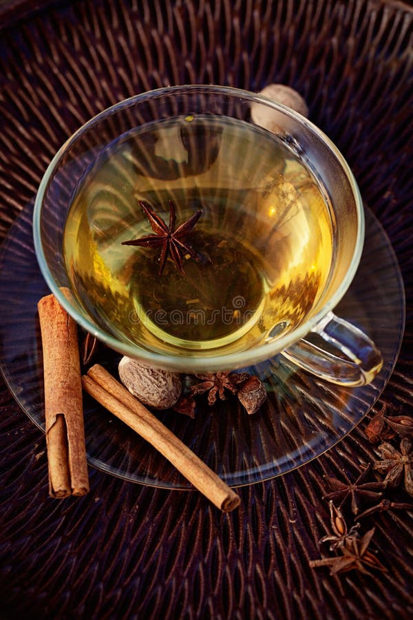 Spiced tea stock photo. Image of sugar, spices, stick - 34526286