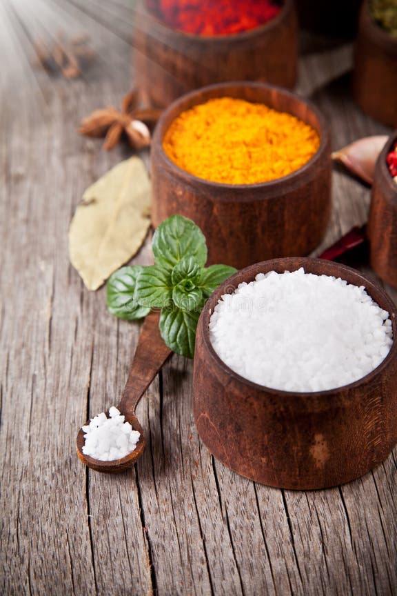 Spices stock photo. Image of powder, handful, garlic - 28504036