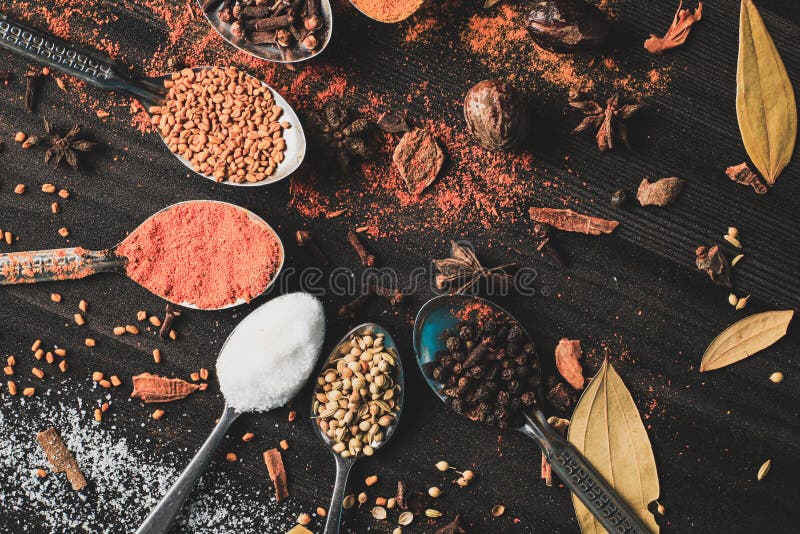 Spices stock photo. Image of dessert, asia, dish, produce - 184575414