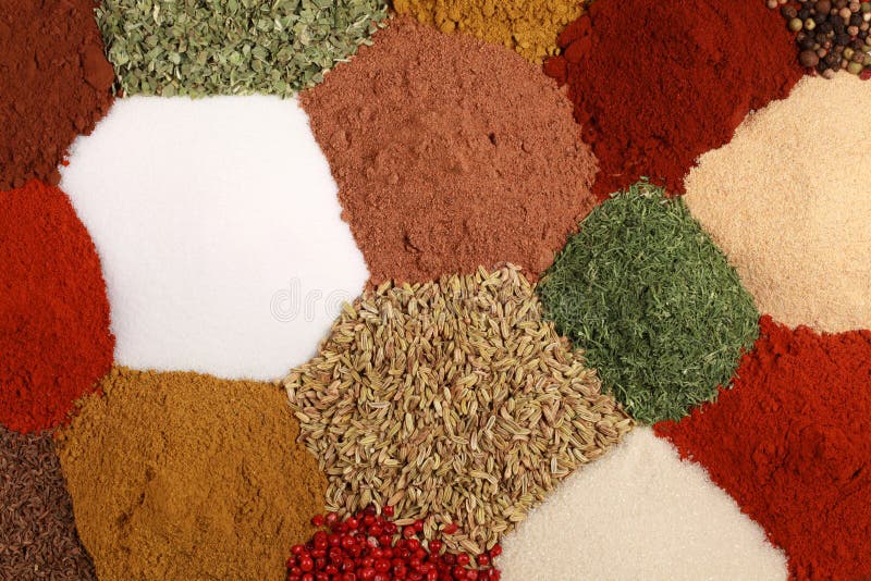 Spices background stock photo. Image of dill, flavor - 25893406