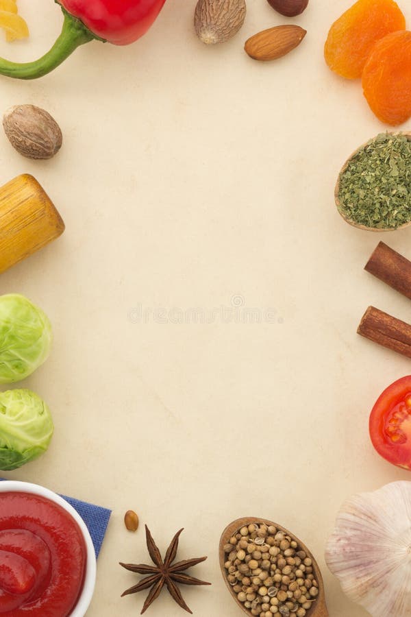Spices background and food stock photo. Image of ripe - 32490666