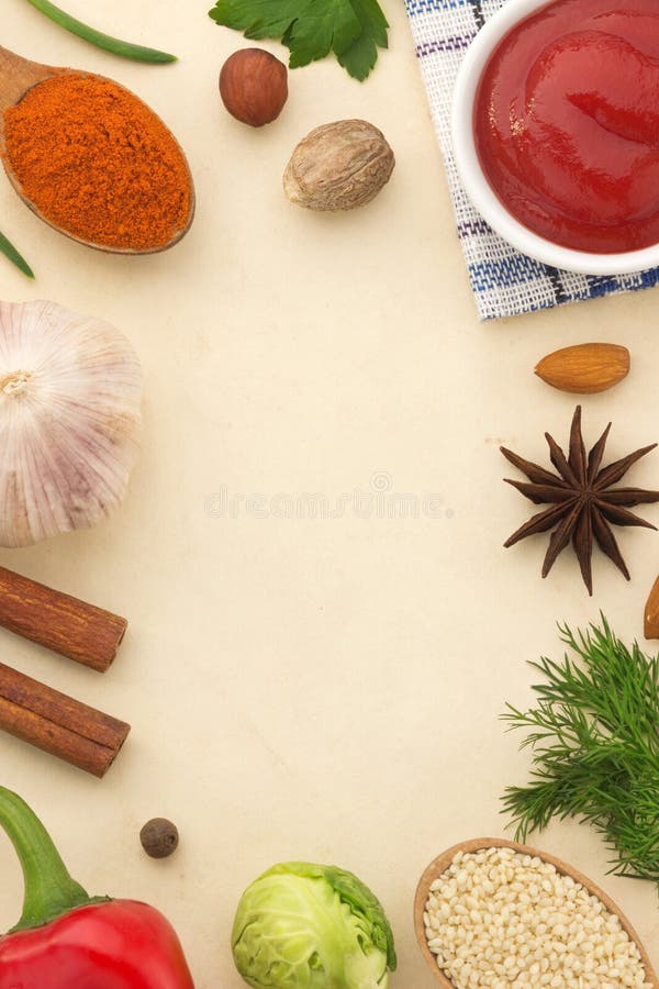 Spices background and food stock photo. Image of ripe - 32490666