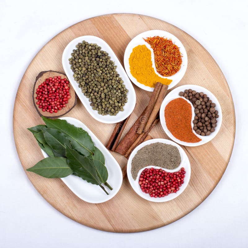 Spices020 stock image. Image of close, allspice, bowl - 49631301
