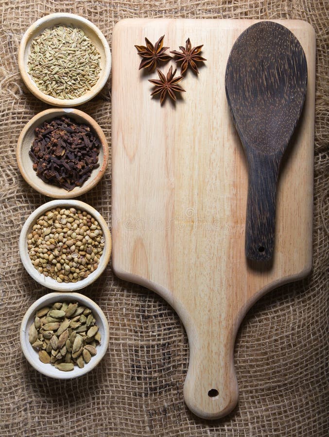 Spices, Cooking Ingredients Stock Image - Image of additives, colors ...