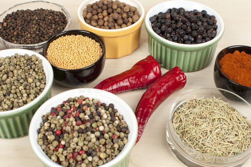 Spices stock image. Image of black, color, pepper, colored - 65245041