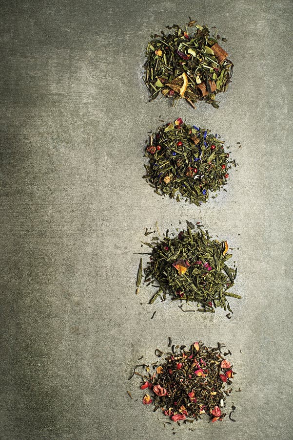 Tea Spices and Herbs Collection Stock Photo - Image of healthy, black ...