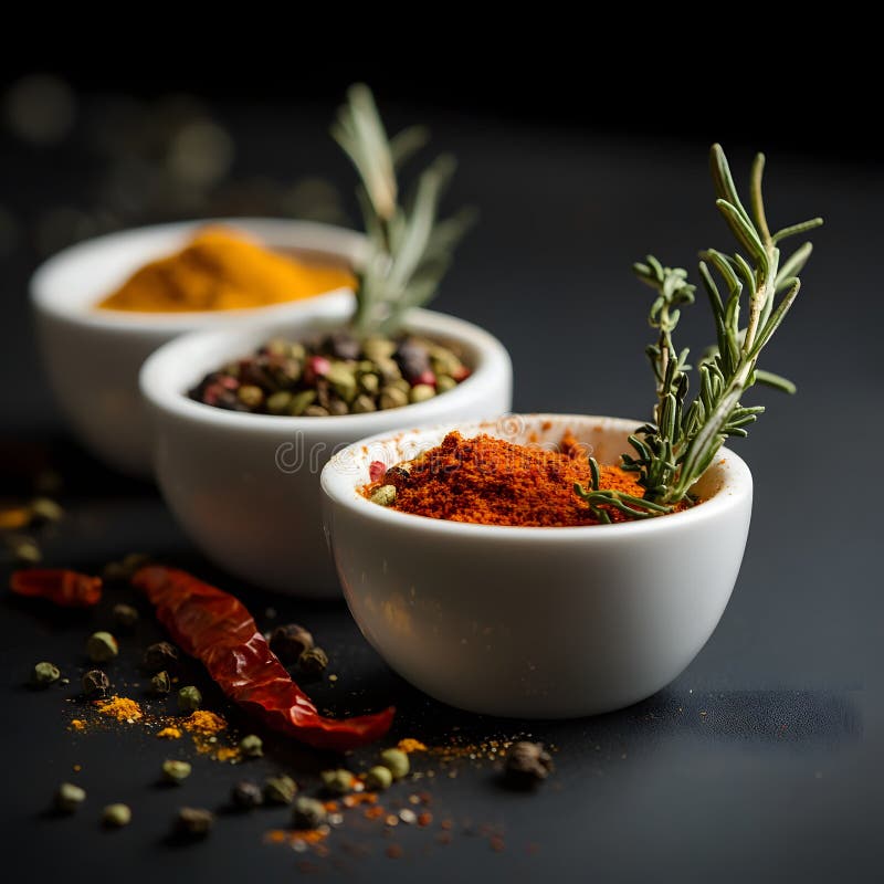 Spices and Herbs in a Bawl. Stock Image - Image of rosemary, flavoring ...