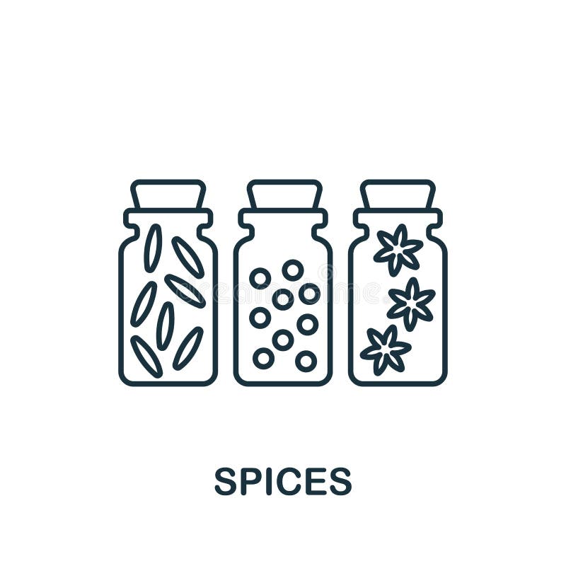 Spices Icon. Monochrome Simple Cooking Icon for Templates, Web Design ...