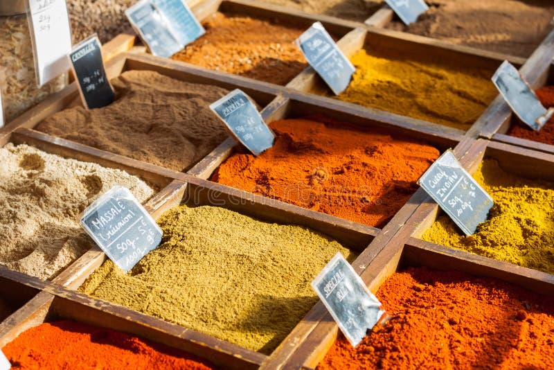 Spices on the market stock photo. Image of fennel, drink - 29813298