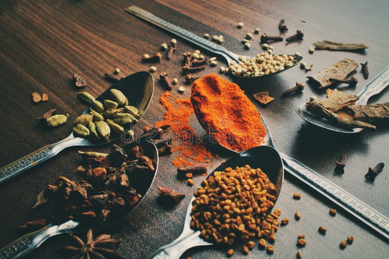Spices stock image. Image of design, plant, flower, carving - 177133149