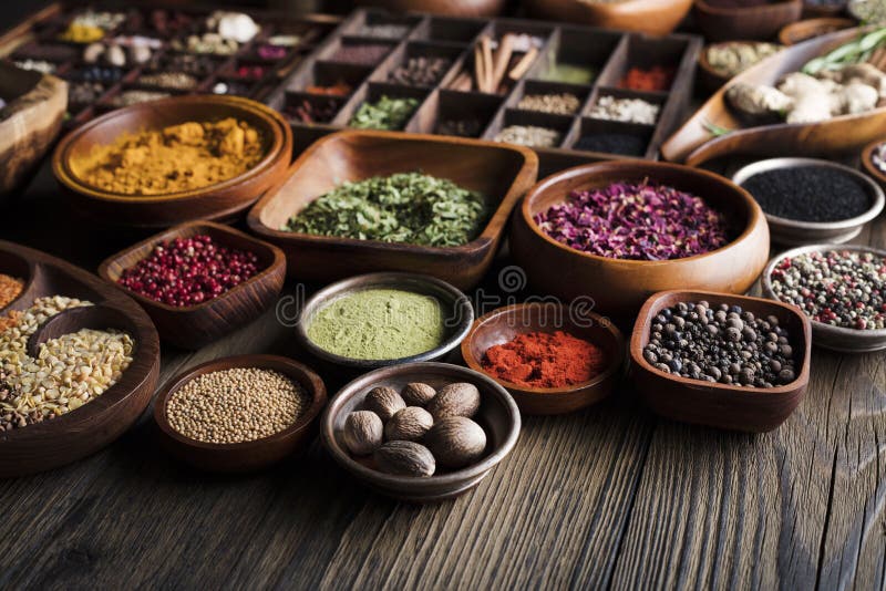 Spices. Place for Text and Typography. Stock Image - Image of ...