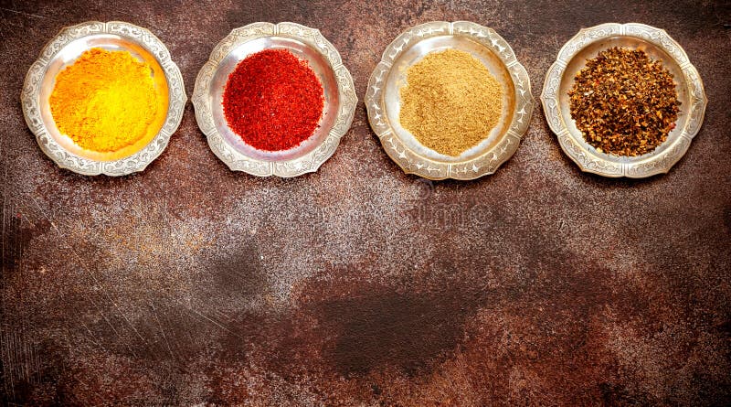 Spices powder and herbs stock photo. Image of cooking - 88588788