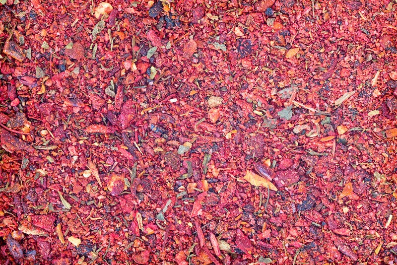Spices Red for Meat, Background of Spices with a Close-up Texture Stock ...