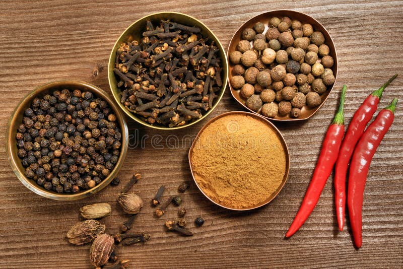 Spices rustic composition stock photo. Image of pepper - 17003526
