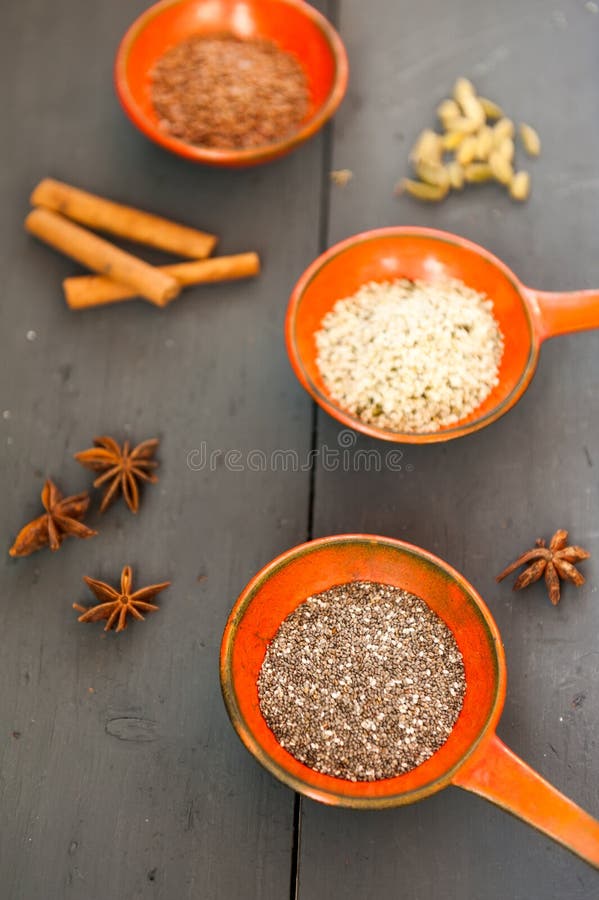 Spices and seeds stock image. Image of close, ingredient - 62052699