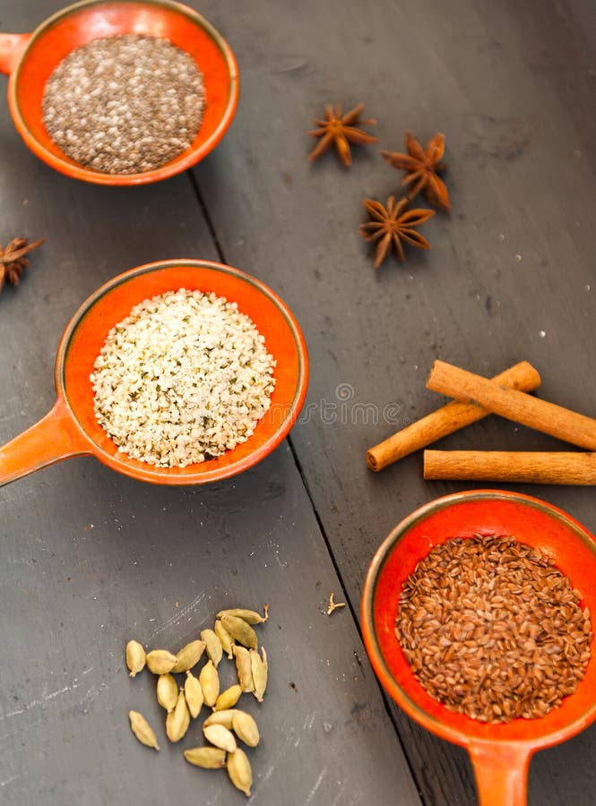 Spices and seeds stock image. Image of energy, close - 62052769