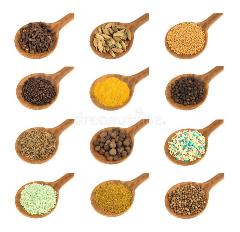 Spices and seeds stock image. Image of cardamon, cocoa - 113742203