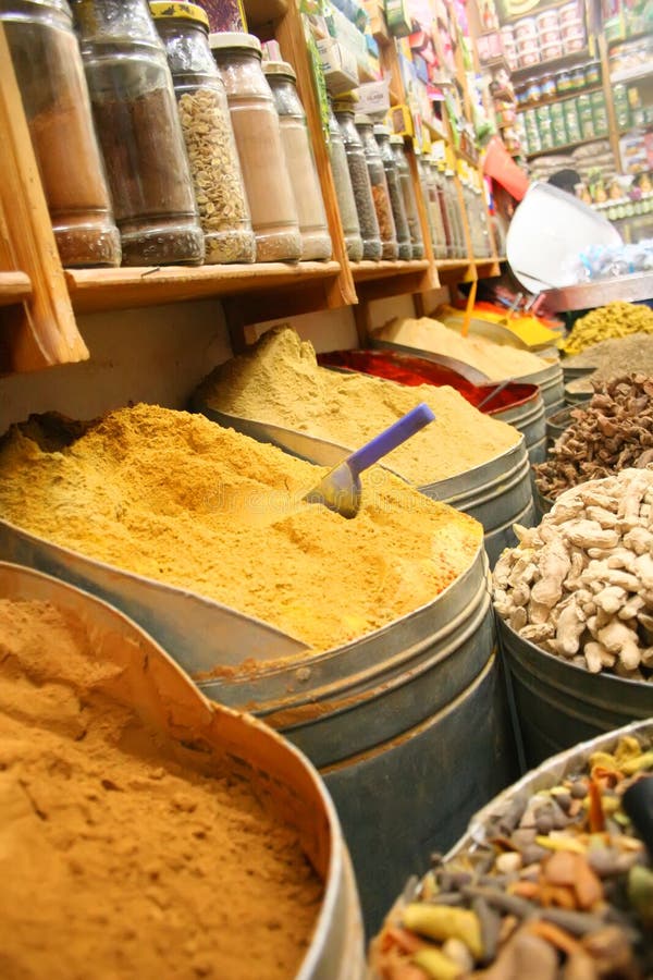 Spices Shop in Fes, Morocco Stock Photo - Image of africa, souq: 7588906
