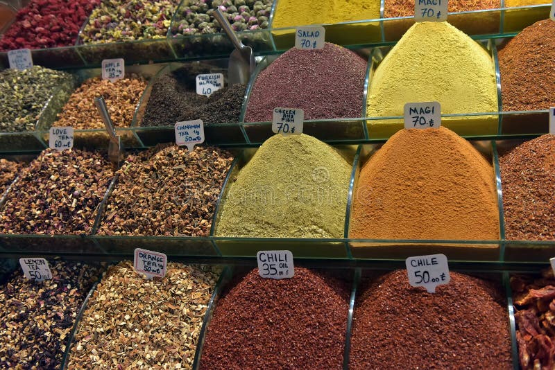 Spice sold on market stock image. Image of heritage - 113220883