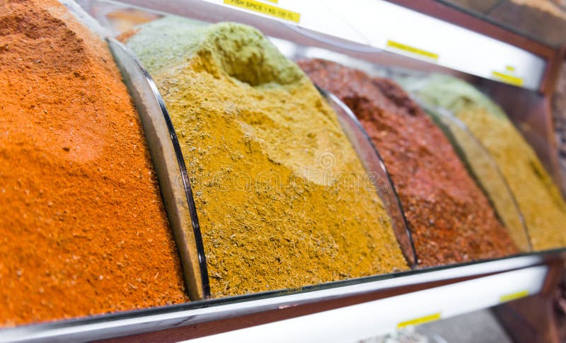 Spices Stall in the Spice Market Stock Image - Image of retail ...