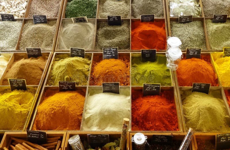 Spices stock photo. Image of stand, food, culinary, herbs - 41083876