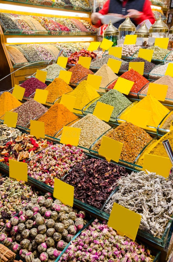 Spices and Teas at the Egyptian Bazaar and the Grand Bazaar in Istanbul ...