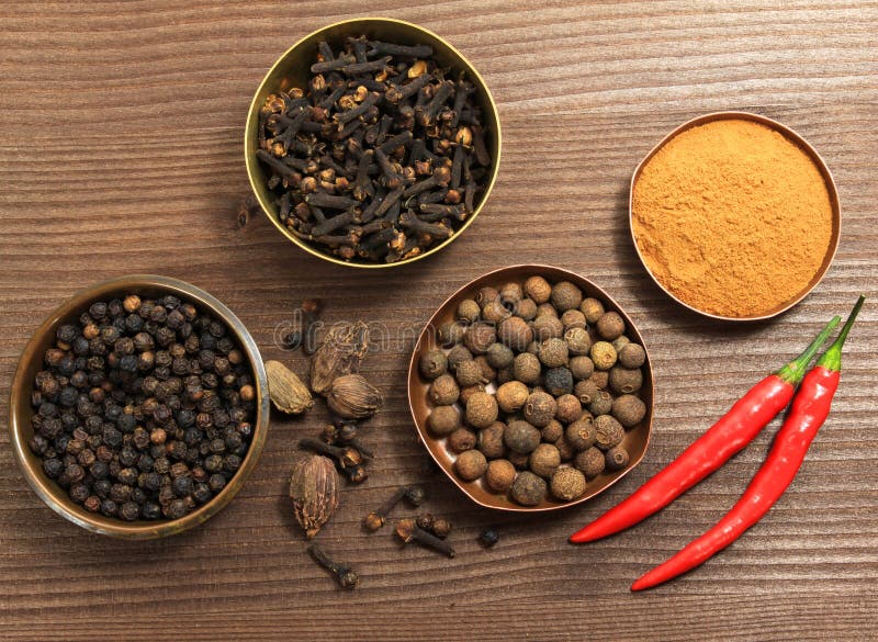 Spices top stock photo. Image of allspice, christmas - 19937836