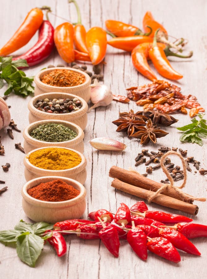 Colourful spices stock photo. Image of pepper, ingredient - 59299070
