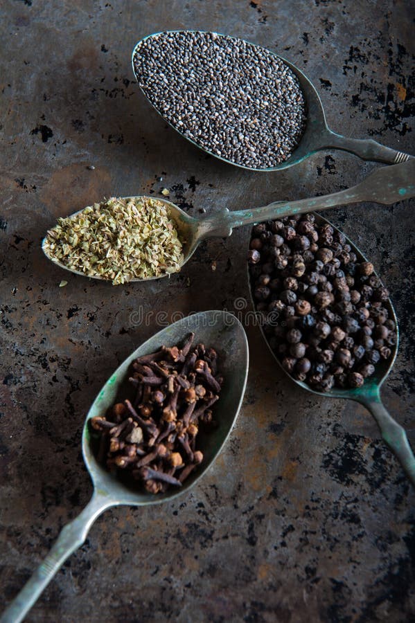 Spices stock photo. Image of kitchen, allspice, diversity - 34139100