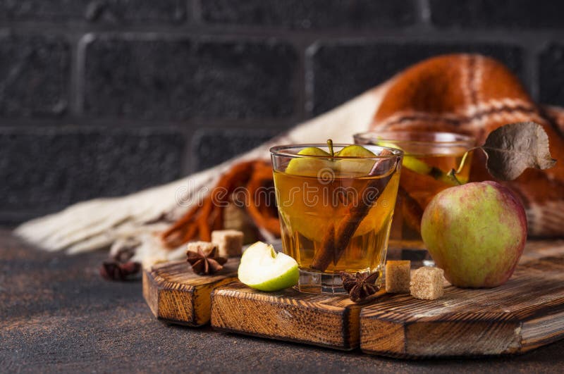 Spicy Apple Cider, Autumn Drink Stock Image - Image of delicious, drink ...