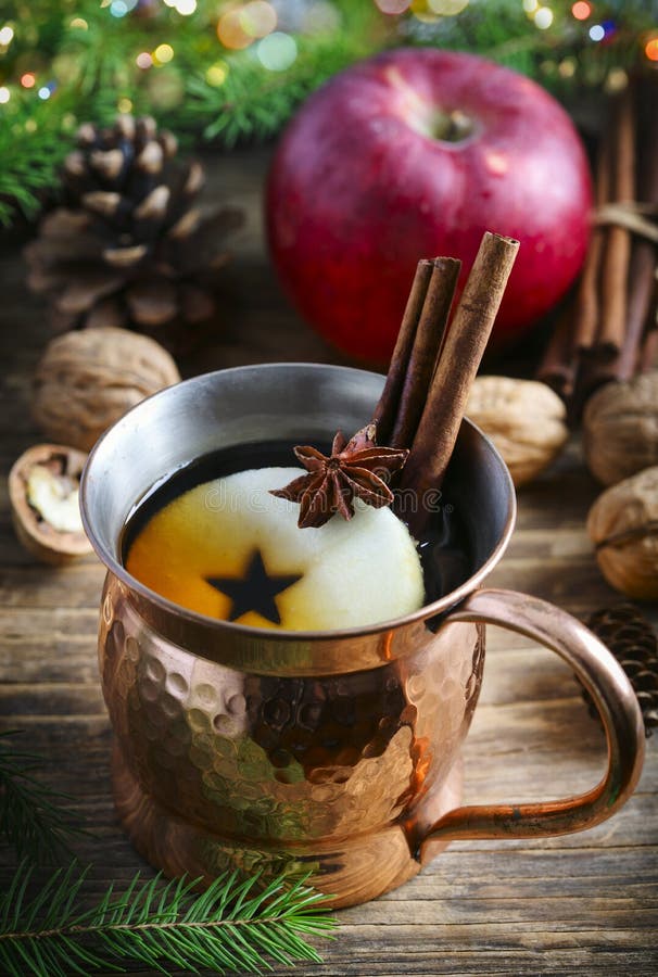 Spicy apple tea stock image. Image of anise, cone, tradition - 132782635