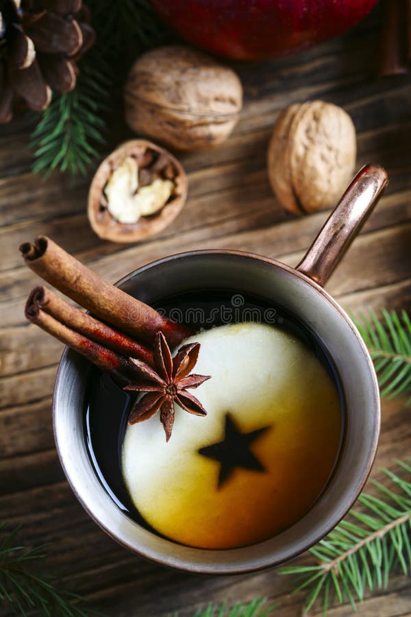 Spicy apple tea stock image. Image of decor, white, food - 132782711